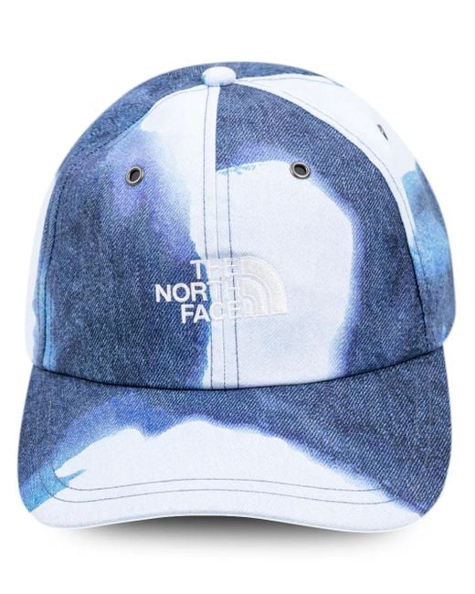 Supreme X The North Face Bleached Denim Print 6-Panel Cap in Blue | Lyst UK