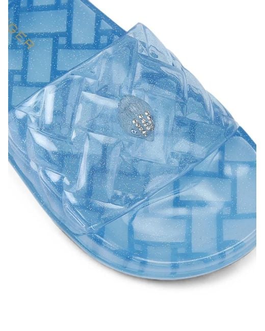 Kurt Geiger Meena Jelly Slides in Blue | Lyst UK