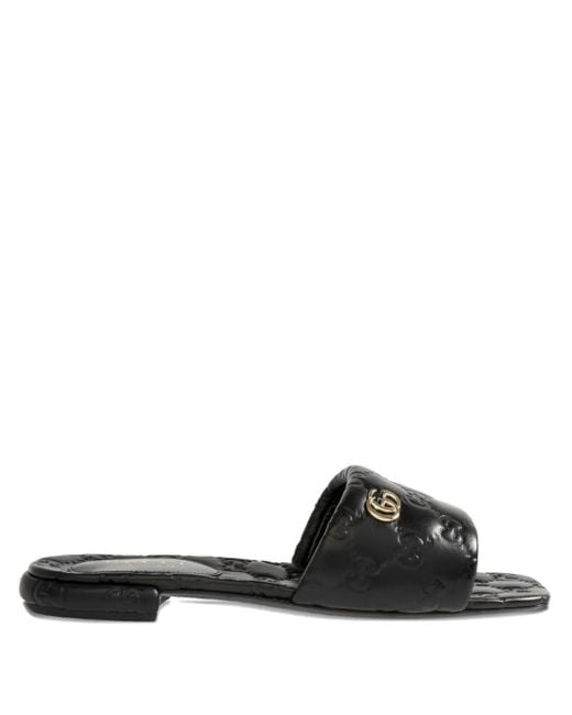 Gucci Meg Slides in Black | Lyst