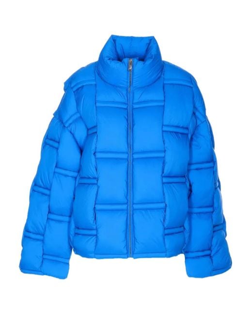 RAXXY Interlocking-Design Padded Jacket in Blue for Men | Lyst UK