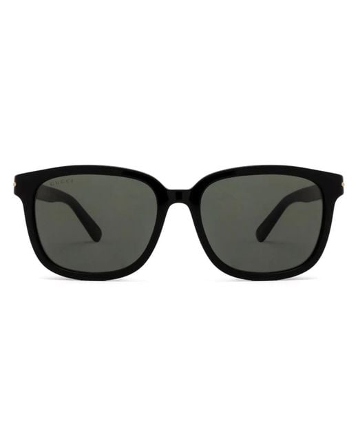 Gucci Square Frame Sunglasses in Black for Men | Lyst UK