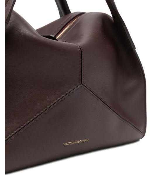 Victoria Beckham Plié Tote Bag in Brown | Lyst UK