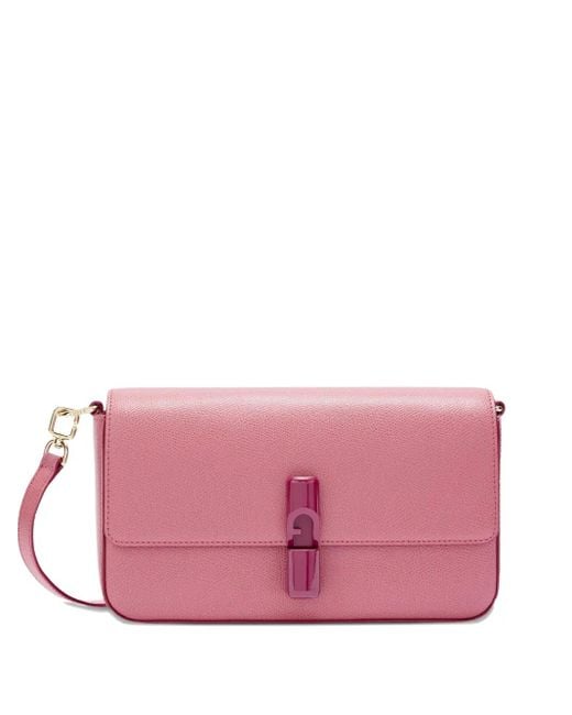 Furla Iride Flap-Lock Bag in Pink | Lyst UK