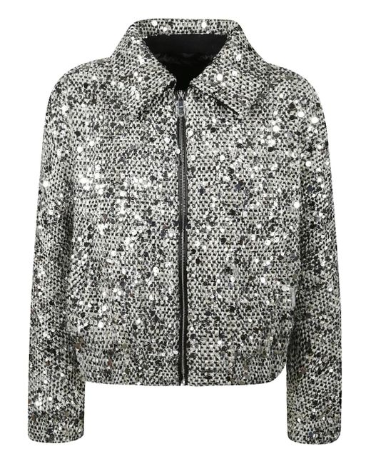 Add Veste À Ornements De Sequins in Grey | Lyst UK