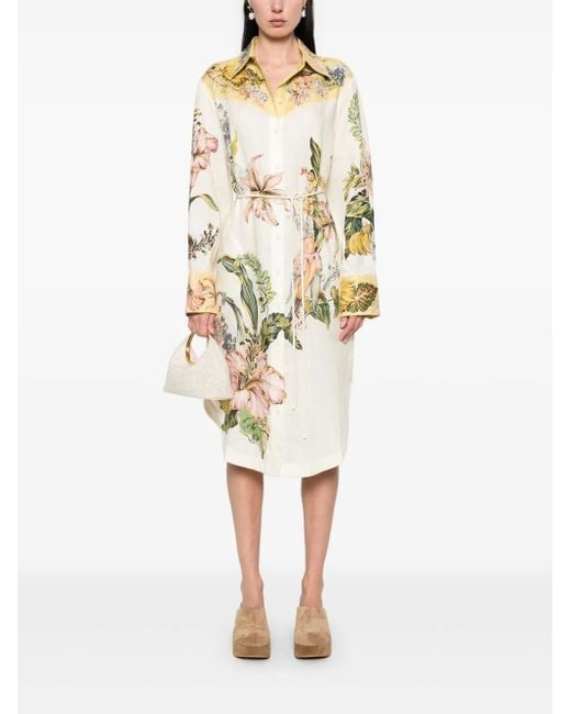 ALÉMAIS Oleander Midi Dress in White | Lyst