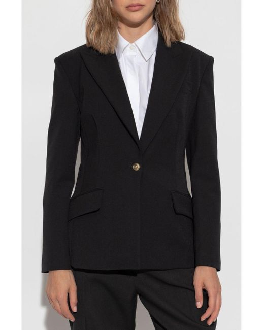 Versace Baroque-Buckle Blazer in Black | Lyst