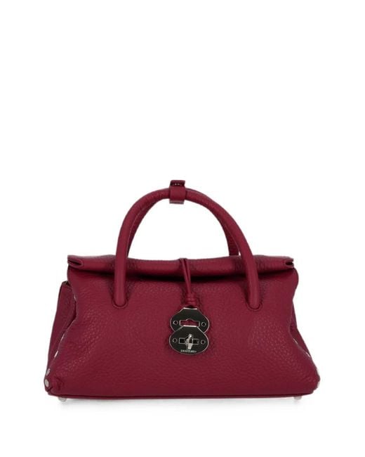 Zanellato Small Dotta Studded Tote Bag in Purple | Lyst UK