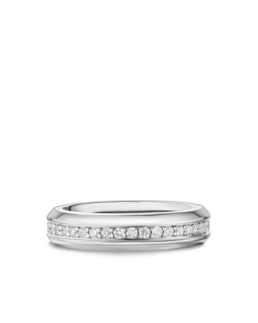 David Yurman 18Kt Streamline Diamond Ring in White for Men | Lyst