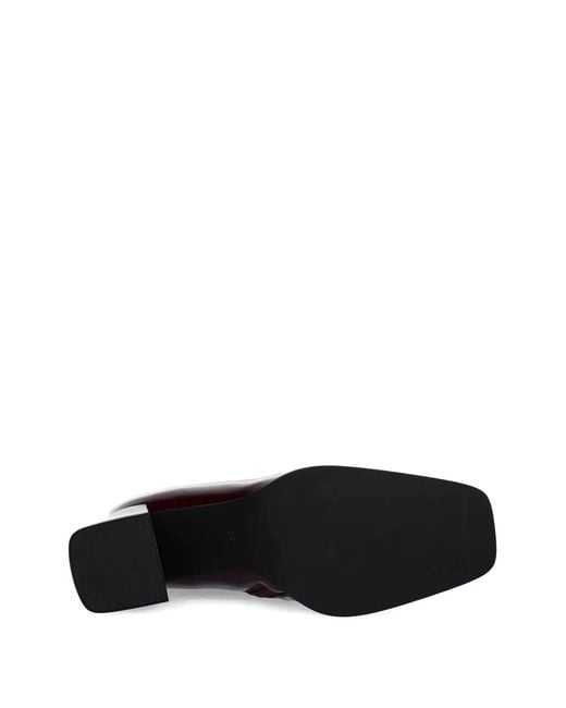 Jeffrey Campbell Sherpal Leather Ankle Boots in Purple | Lyst UK