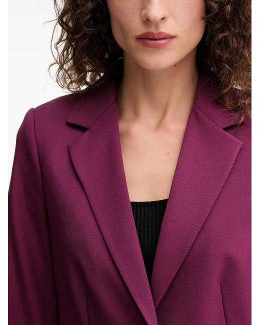 Benetton Rear Vent Blazer Jacket in Purple | Lyst UK