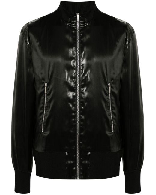 SAPIO Ciré-Effect Jacket in Black | Lyst UK