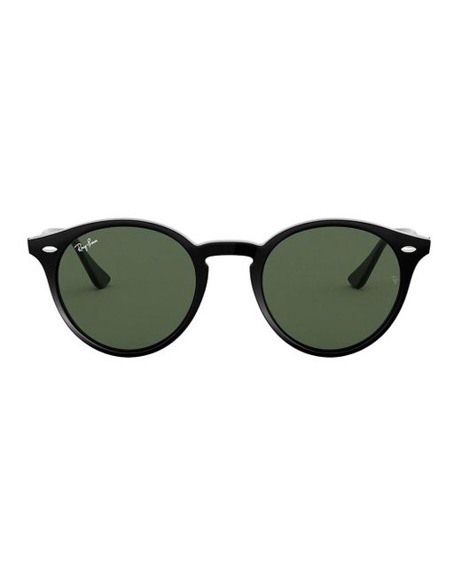 Ray-Ban Rb2180 Round-Frame Sunglasses in Green | Lyst UK