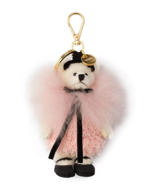 Prada Teddy-Bear Bag Charm in Pink | Lyst