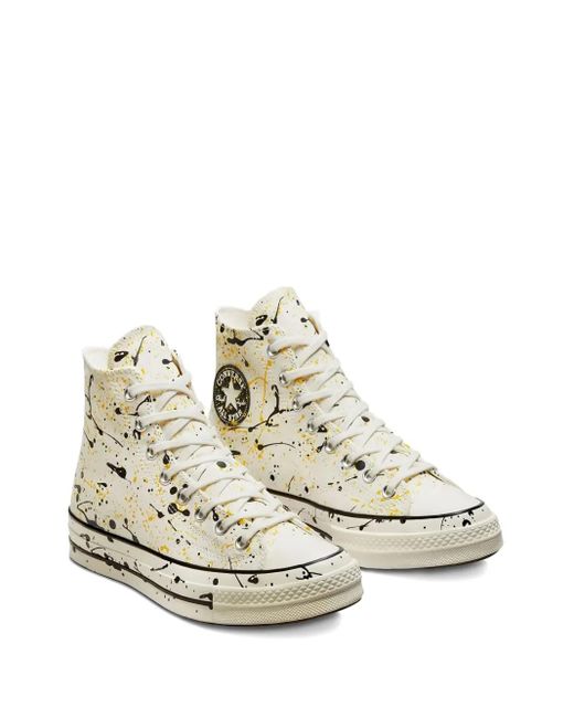 Converse Chuck 70 High "Archive Paint Splatter" Sneakers in Natural for ...