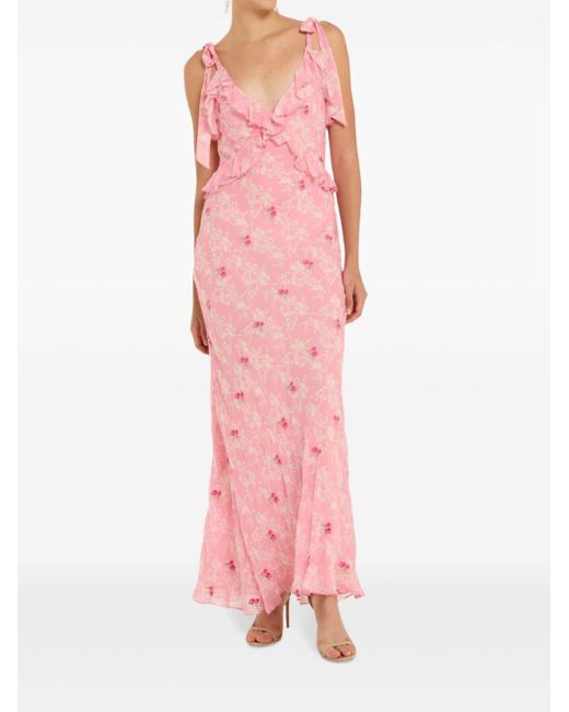LoveShackFancy Orcene Maxi Dress in Pink | Lyst