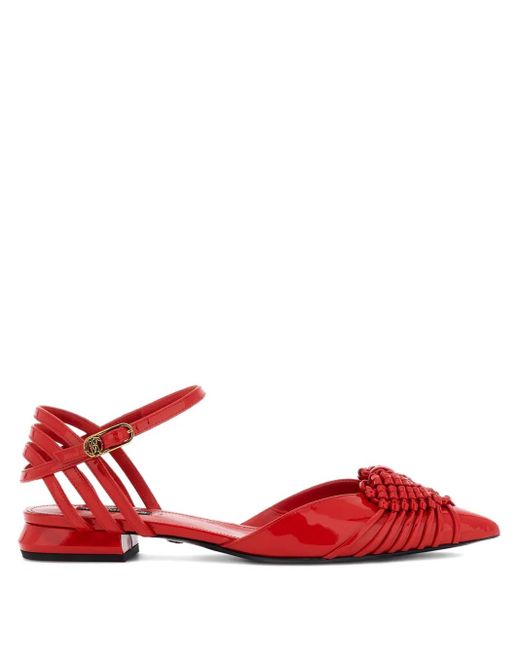 Roberto Cavalli Woven Sandals in Red | Lyst UK