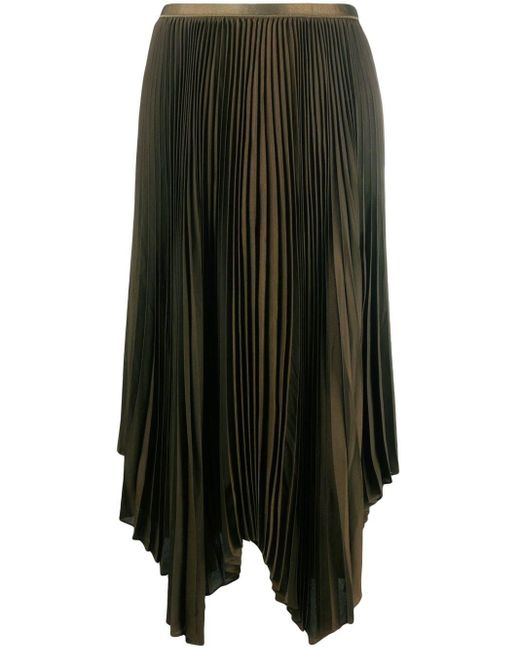 Polo Ralph Lauren Handkerchief-hem Pleated Skirt in Green | Lyst Canada Polo Ralph Lauren Handkerchief-hem Pleated Skirt in Green | Lyst Canada