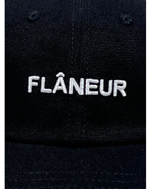 flâneur Logo-Embroidered Cotton Cap in Black for Men | Lyst UK
