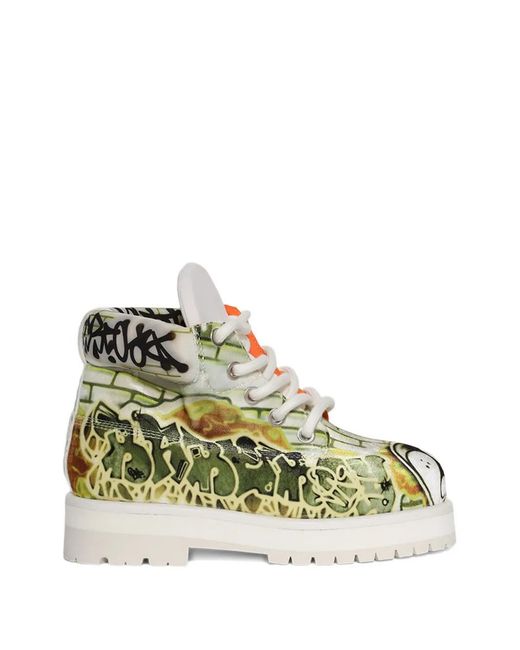 PDF Strada Low Graffiti Graphic-Print Boots in Green for Men | Lyst