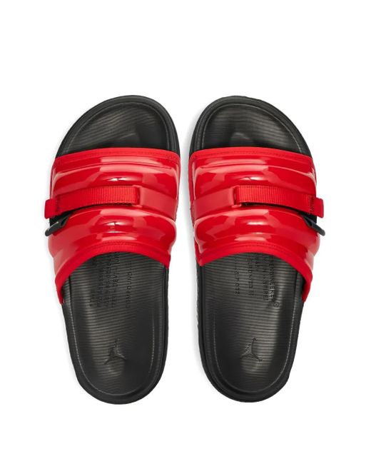 Nike Super Play "Patent" Slides in Red for Men | Lyst