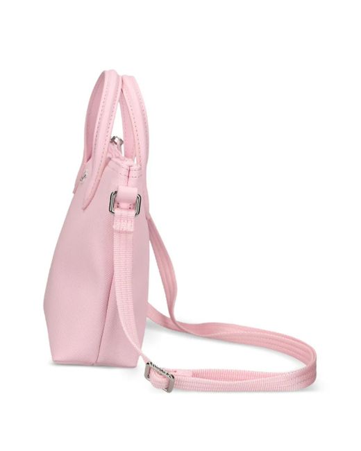 Lacoste Mini Textured Tote Bag in Pink | Lyst UK