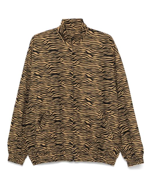Yuiki Shimoji Tiger-Stripes Jacket in Brown | Lyst