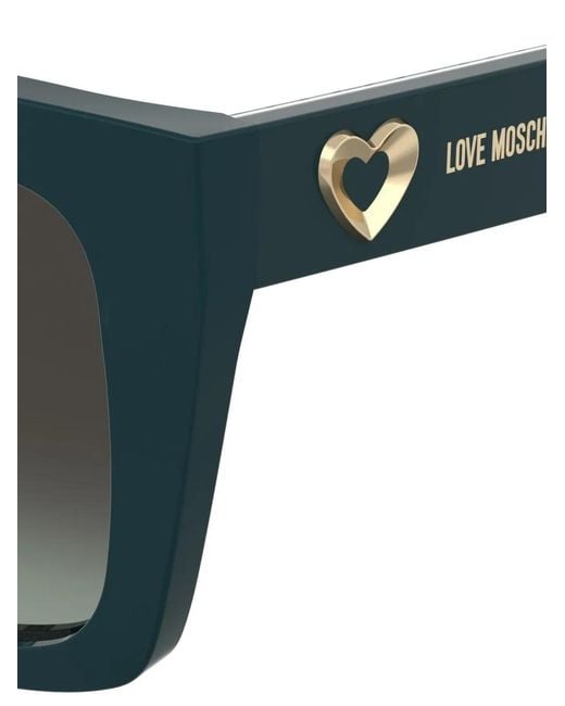 Love Moschino Square-Frame Logo-Plaque Sunglasses in Black | Lyst UK