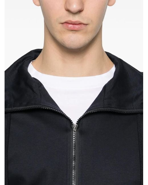 Kiton Umbi Hooded Zip Hoodie in Blue for Men | Lyst UK