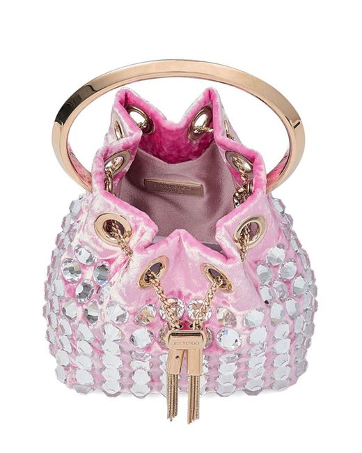 Jimmy Choo Bon Bon Mini Bag in Pink | Lyst