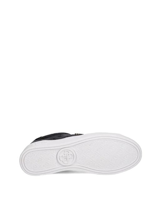 Guess Britz 4G Logo-Embossed Sneakers in Black | Lyst UK