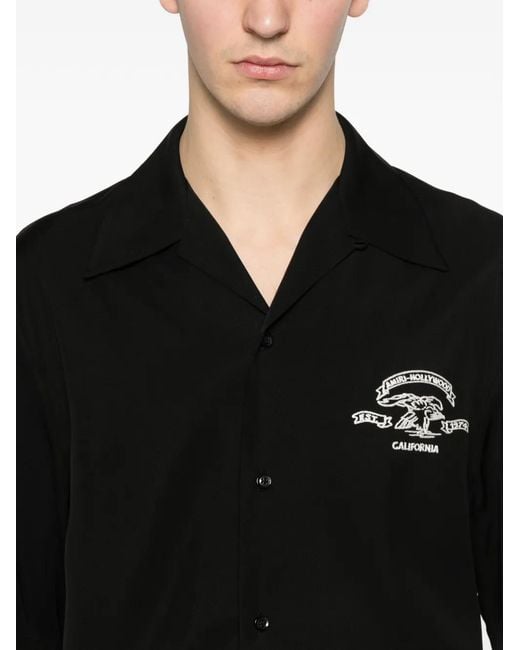 Amiri Graphic Short-Sleeve Shirt in Black for Men | Lyst UK