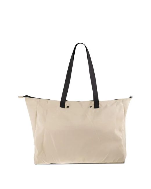 Autry Logo-Print Tote Bag in Natural | Lyst