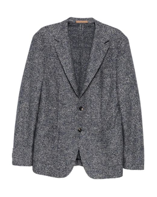 BOSS Checked Jacket in Grey for Men | Lyst UK