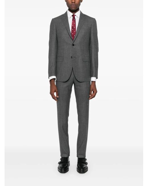 Corneliani Check-Pattern Suit in Gray for Men | Lyst