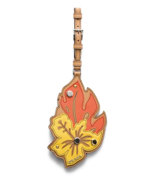 Prada Leaf-Shaped Name Tag in Metallic for Men | Lyst