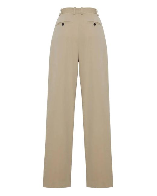 Adam Lippes Nichols Trousers in Natural | Lyst