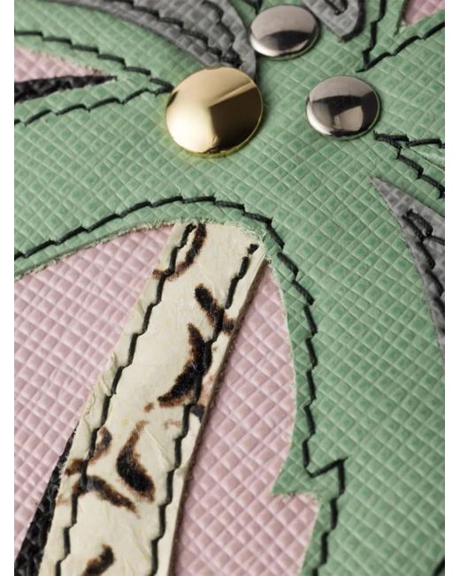 Prada Palm Tree Name Tag in Blue for Men | Lyst