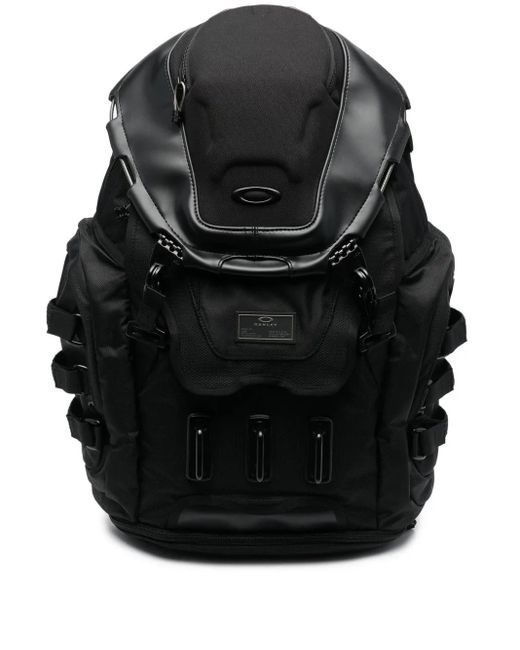 Oakley Logo-Patch Zip-Up Backpack in Black | Lyst UK