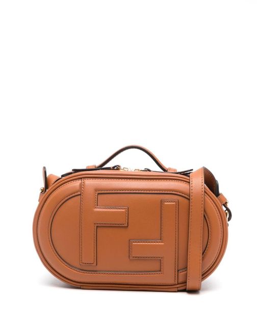 Fendi Mini Camera Cross Body Bag in Brown | Lyst
