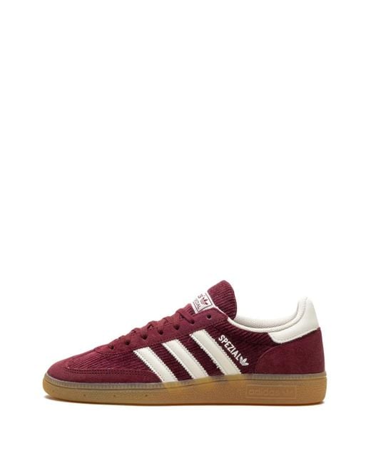 adidas Corduroy Suede Lace-Up Sneakers in Red | Lyst UK