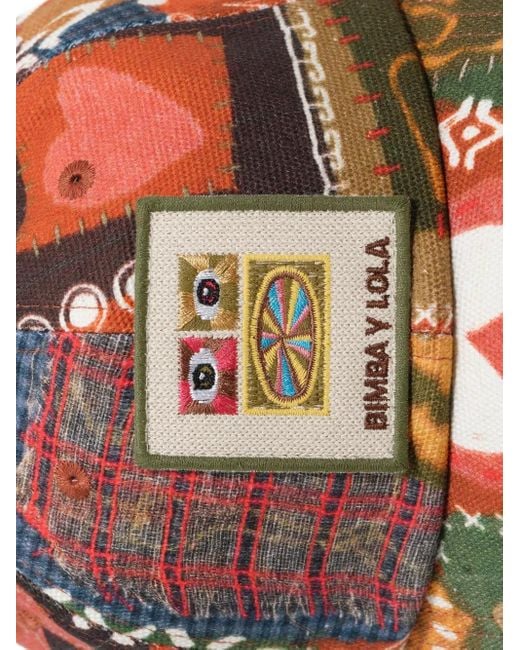 Bimba Y Lola Travellers Patchwork Baseball Cap in Brown | Lyst UK