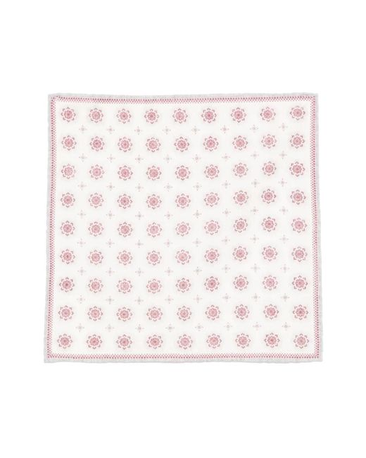 Eleventy Printed Handkerchief in White for Men | Lyst UK