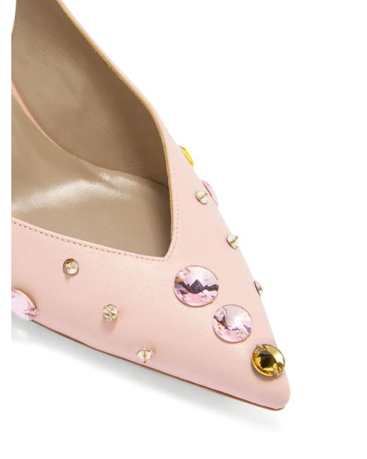 Genny Leather Pumps in Pink | Lyst