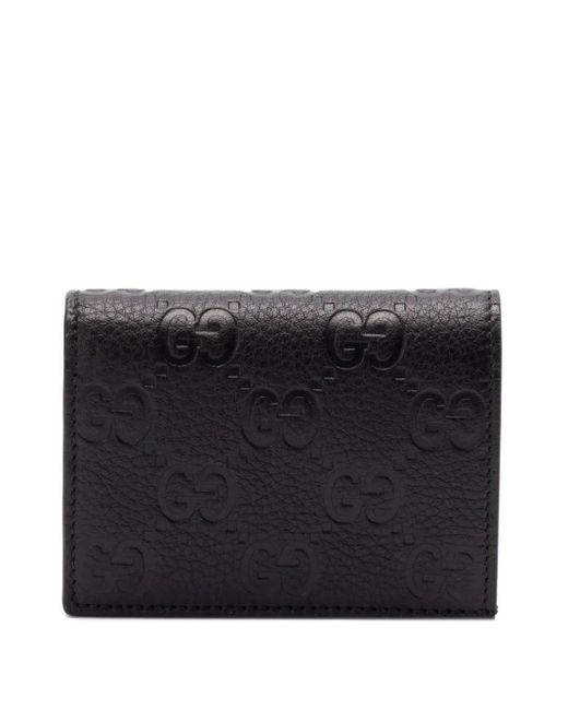 Gucci Gg Emblem Mini Wallet in Black | Lyst