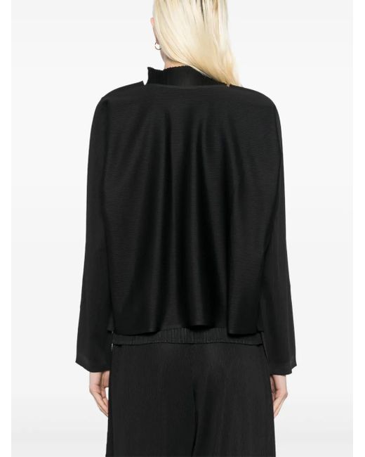 Pleats Please Issey Miyake A-Poc Form Pleated Jacket in Black | Lyst