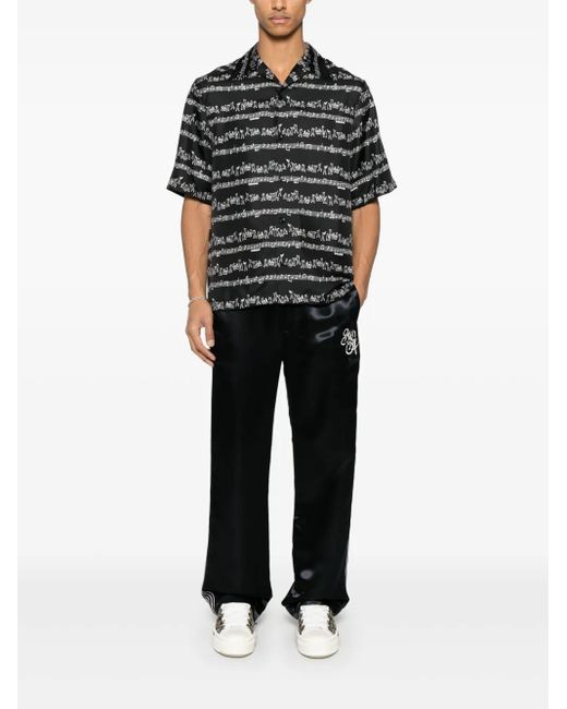 Amiri Ma Music Note Track Trousers in Black for Men | Lyst
