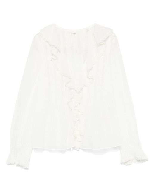 Doen Hardy Blouse in White | Lyst