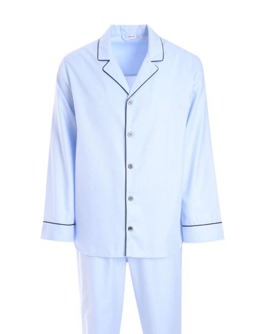 Zimmerli of Switzerland Luxury Jacquard Pajamas in Blue for Men | Lyst
