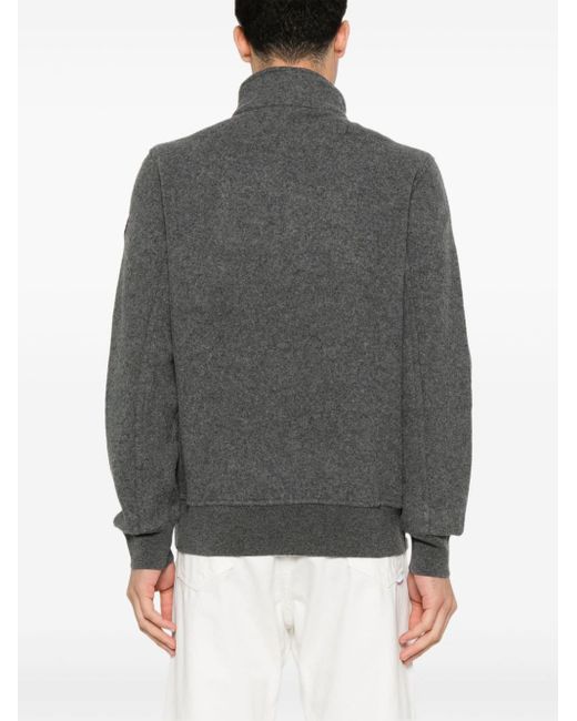 Polo Ralph Lauren Felted Jacket in Gray for Men | Lyst