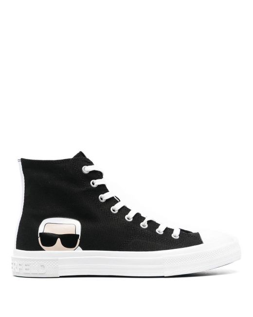 Karl Lagerfeld Canvas Kampus Lll Karl Iconic Sneakers in Black (White ... Karl Lagerfeld Canvas Kampus Lll Karl Iconic Sneakers in Black (White ...